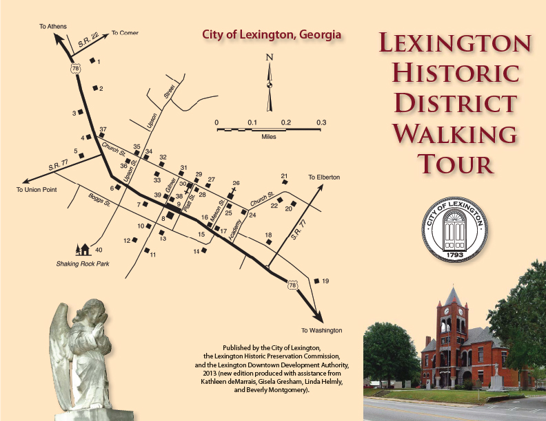 City Map and Walking Brochure – Lexington, Georgia